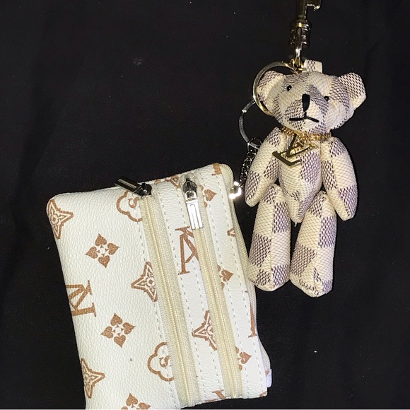 Bags | Teddy Bear Bag Teddy Bear Bag Charm Key Chain Inspired By Luxury ...